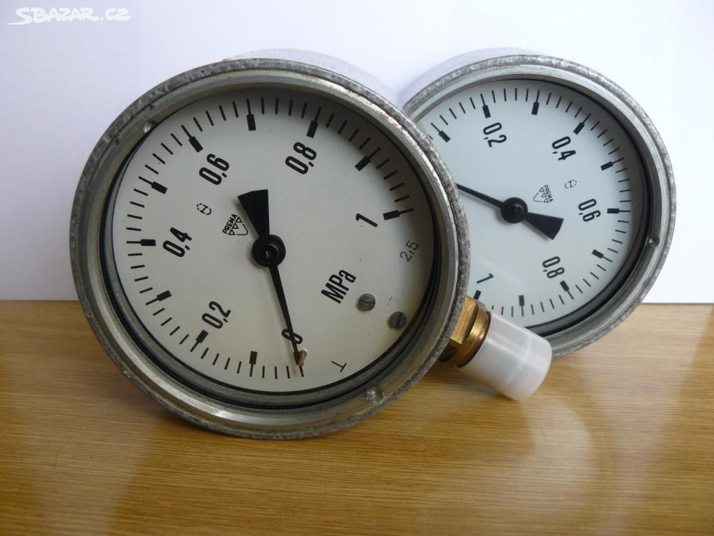 MANOMETR 0 1 0 MPa 0 10 Bar PR 100 Mm NOV R Liberec Sbazar cz manometr-0-1-0-mpa-0-10-bar-pr-100-mm-nov-r-liberec-sbazar-cz